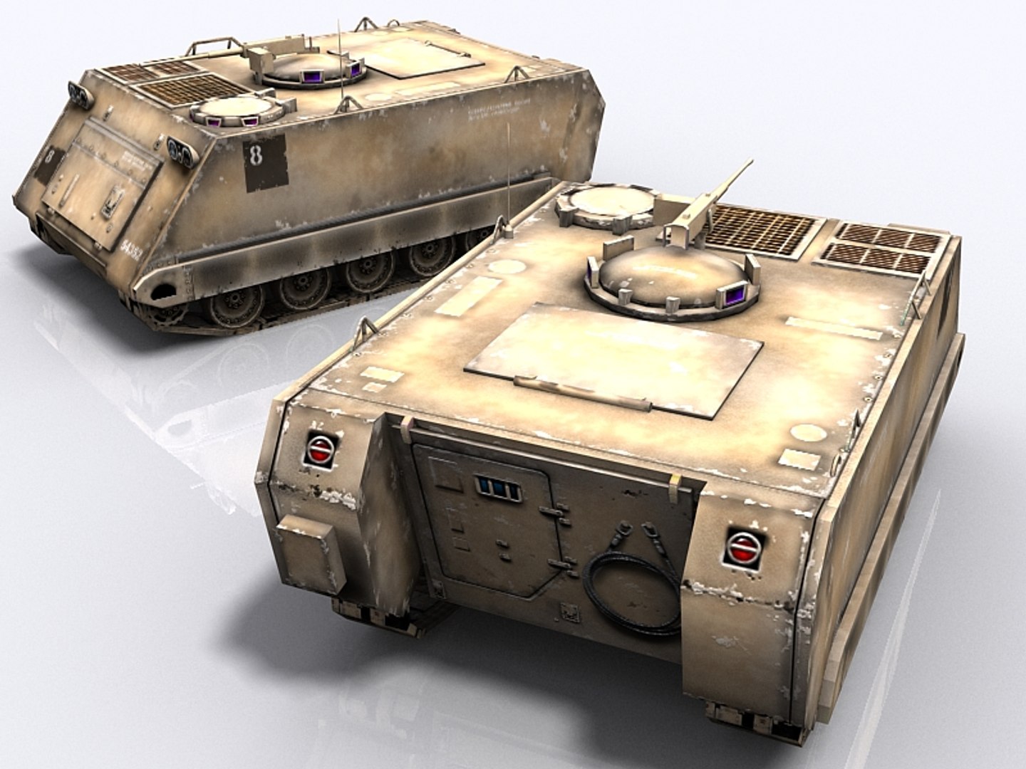 3d Model Tank M113-apc