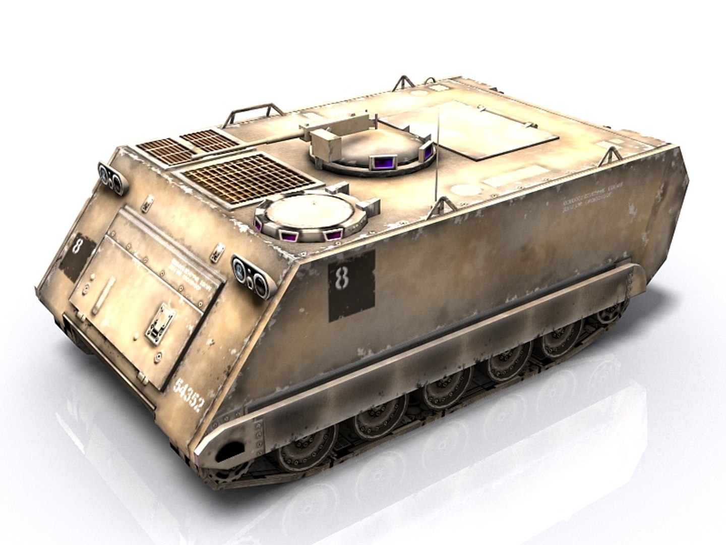 3d Model Tank M113-apc