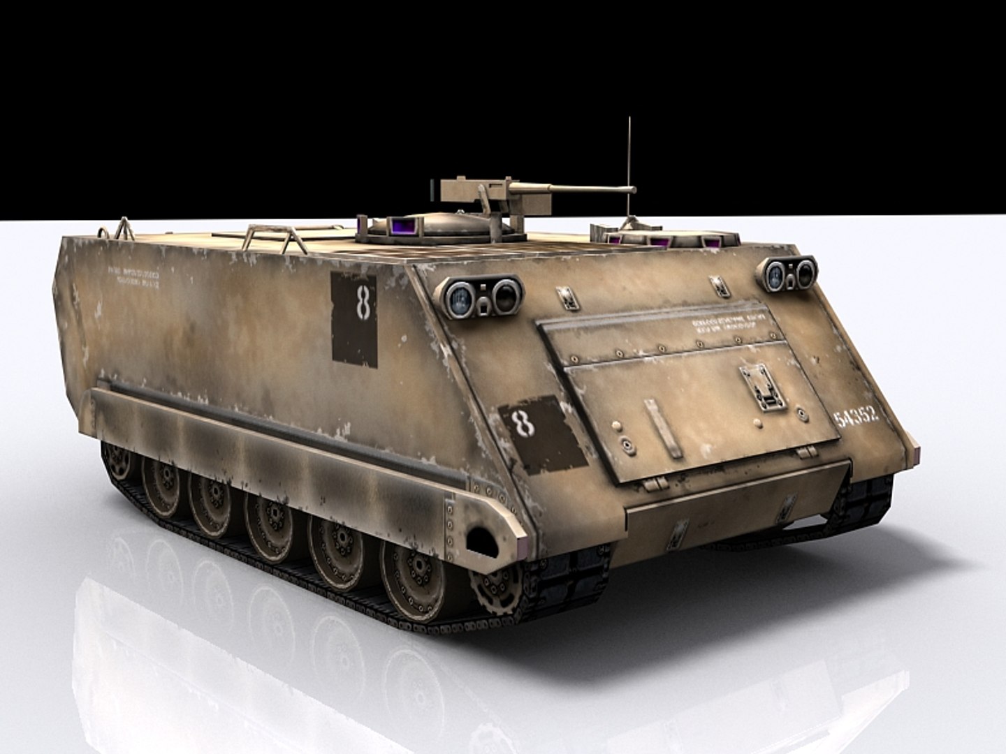 3d Model Tank M113-apc