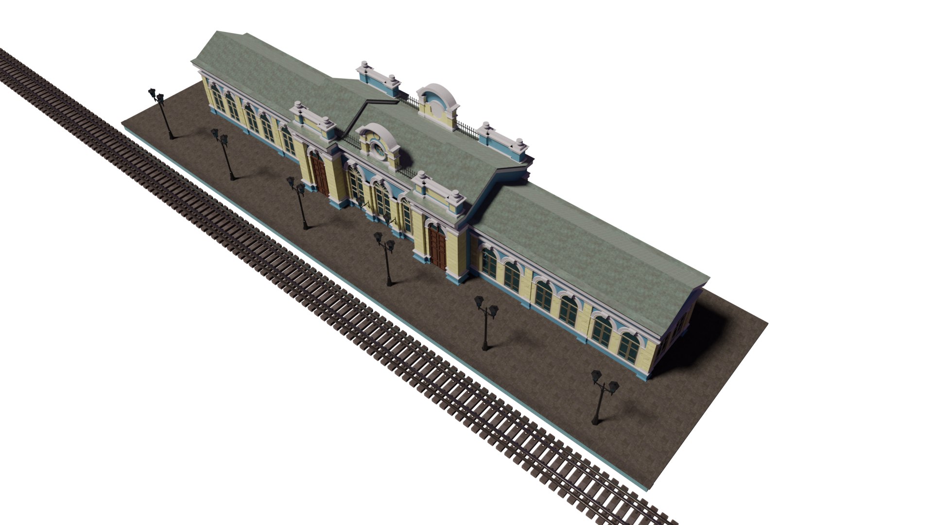 Russian Railway Station 3D Model - TurboSquid 2036904