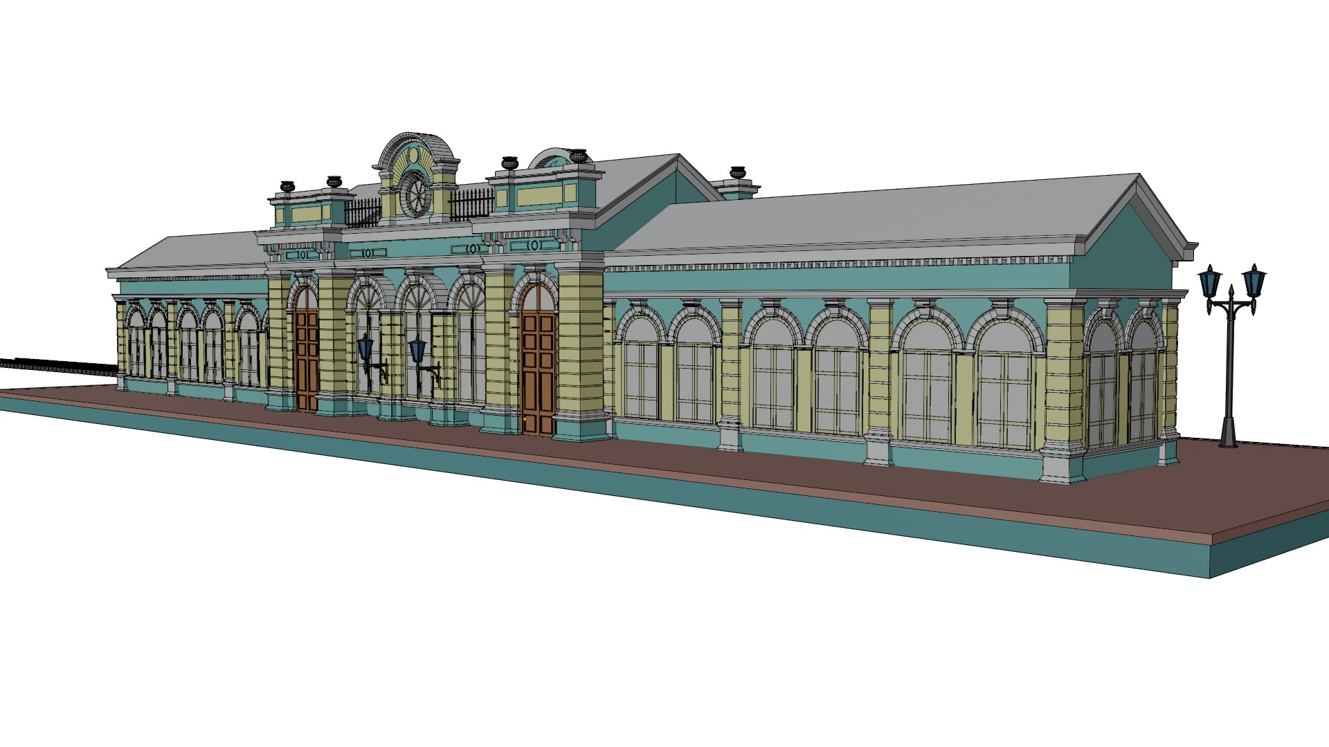 Russian Railway Station 3D Model - TurboSquid 2036904