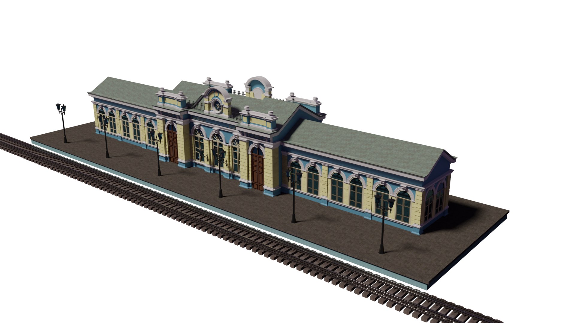 Russian Railway Station 3D Model - TurboSquid 2036904