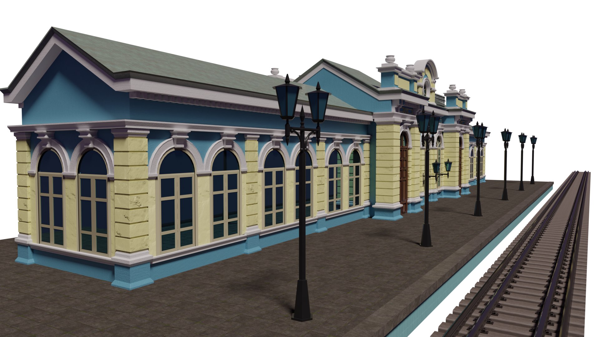 Russian Railway Station 3D Model - TurboSquid 2036904