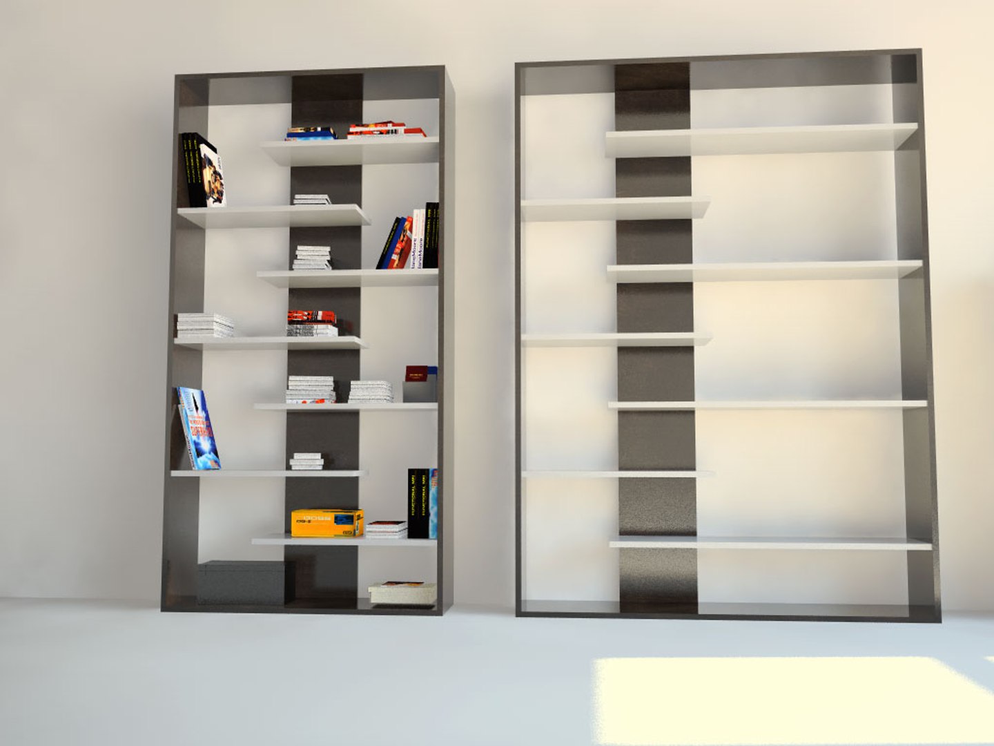 Free Book Shelf 3d Model