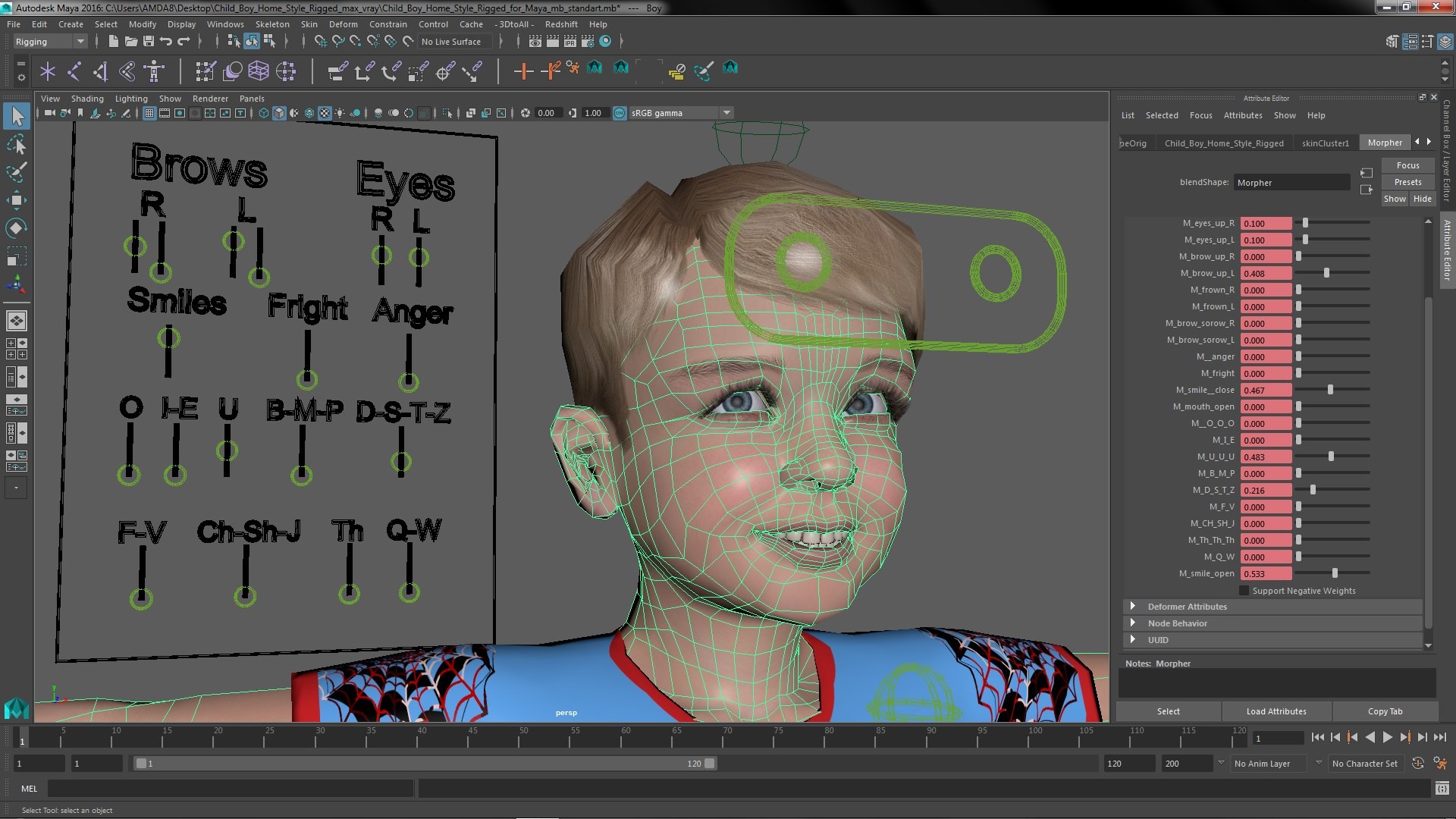 3D Child Boy Home Style Rigged for Maya - TurboSquid 2099094