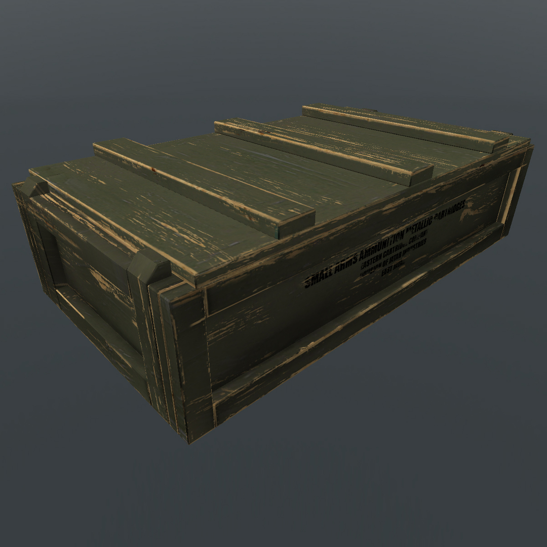 3d ammo box crate