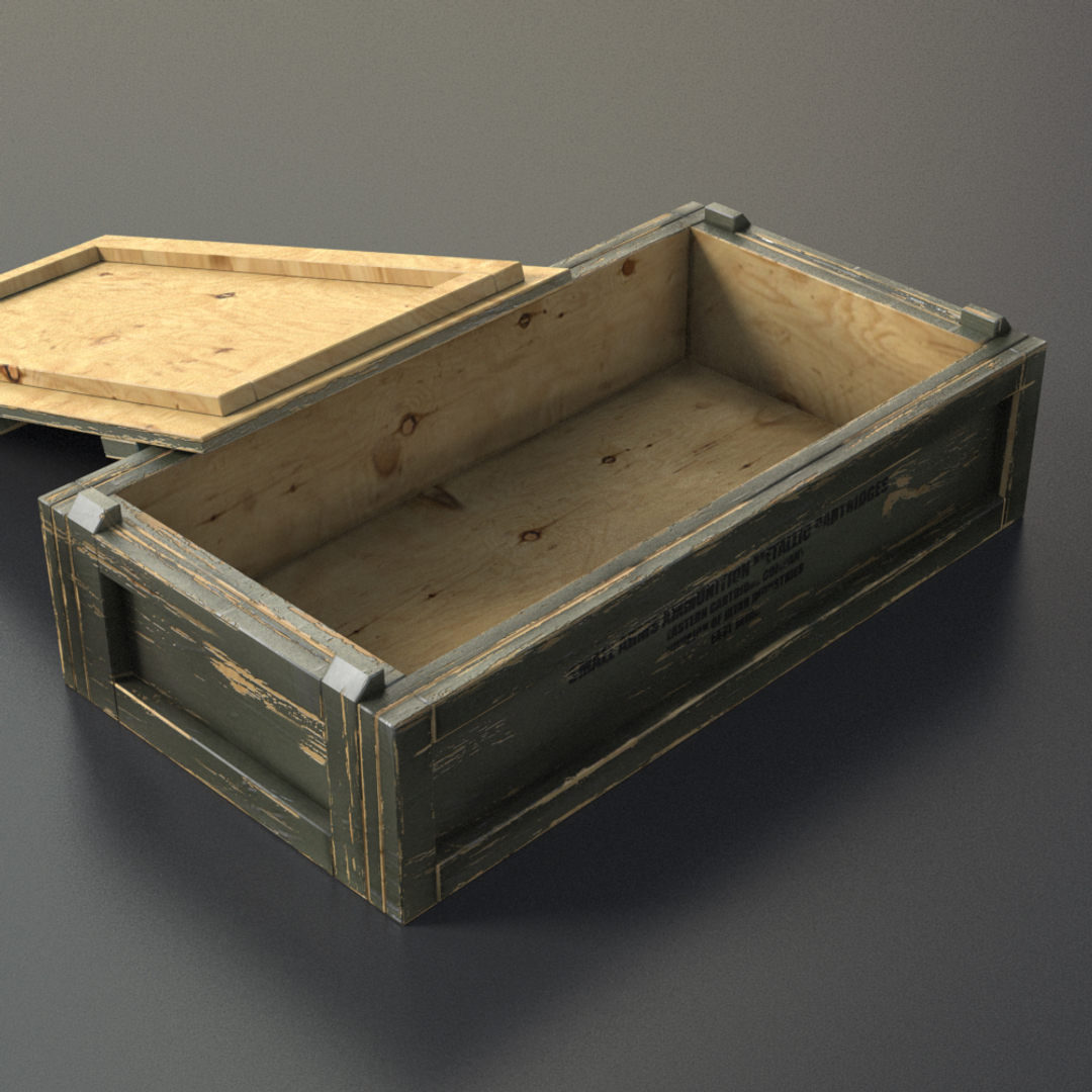 3d ammo box crate