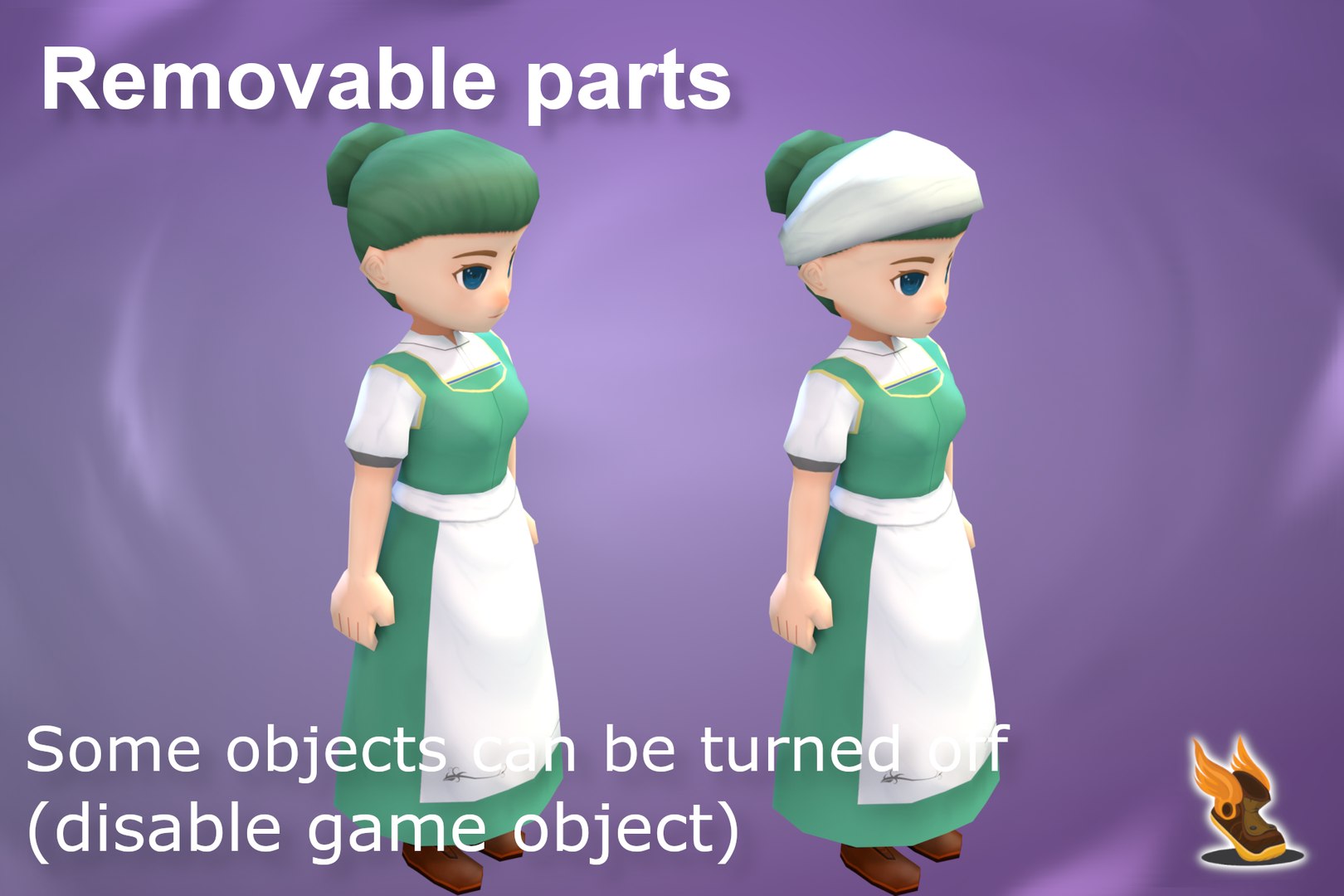 Stylized NPC - Peasant Dariah Model - TurboSquid 2097618