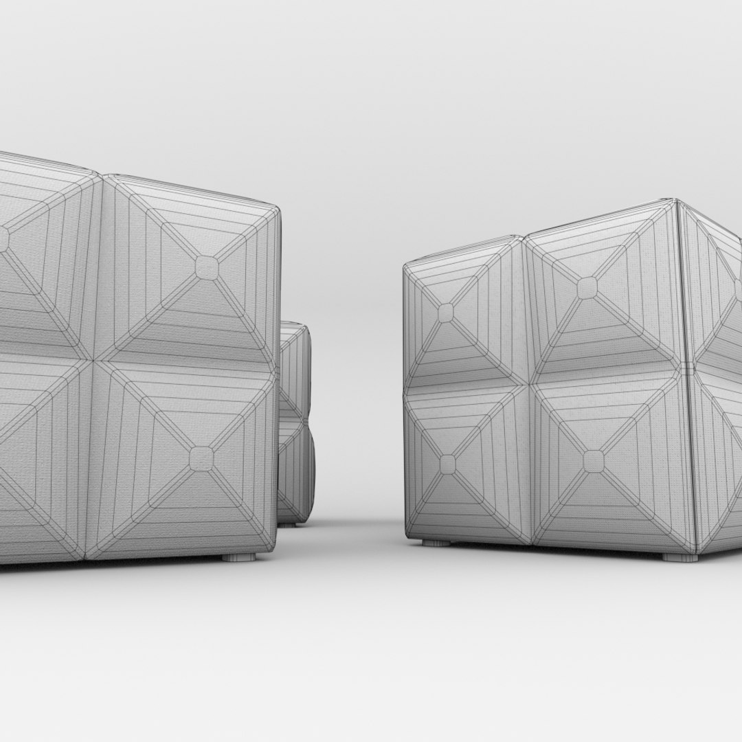 Interior Buzzicube Pouf 3D Model - TurboSquid 1233129