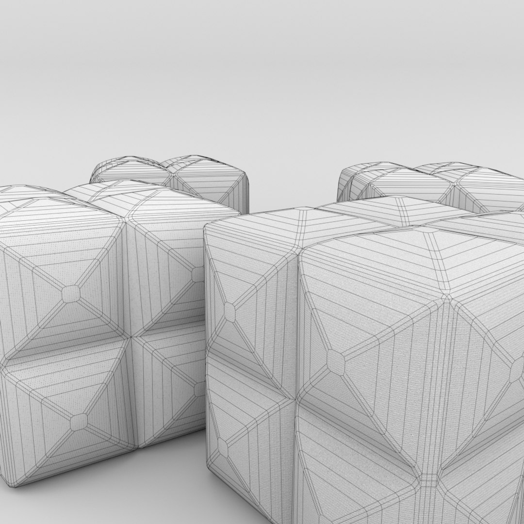 Interior Buzzicube Pouf 3D Model - TurboSquid 1233129