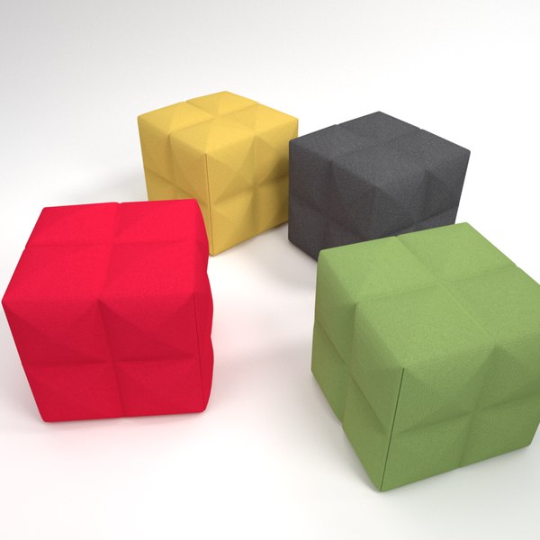modelo 3d BuzziCube 3D Pouf - TurboSquid 1233129