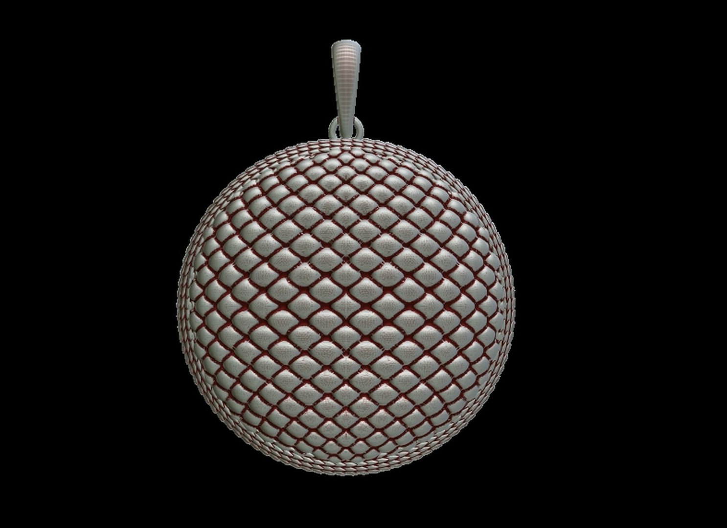 Snakeskin Textured Pendant 3D Model - TurboSquid 2376386