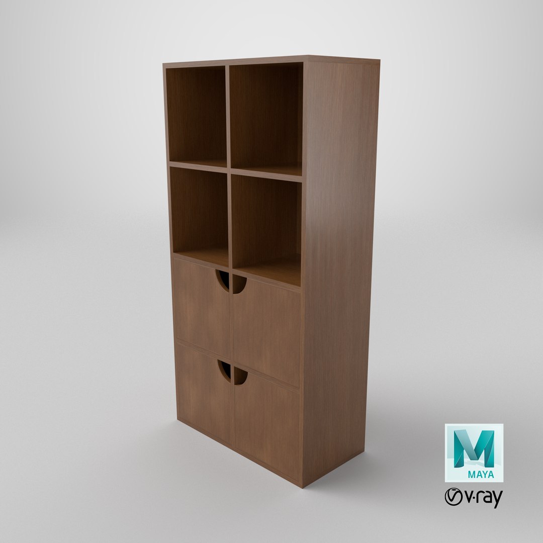 3D Bookcase N20 - TurboSquid 2418075