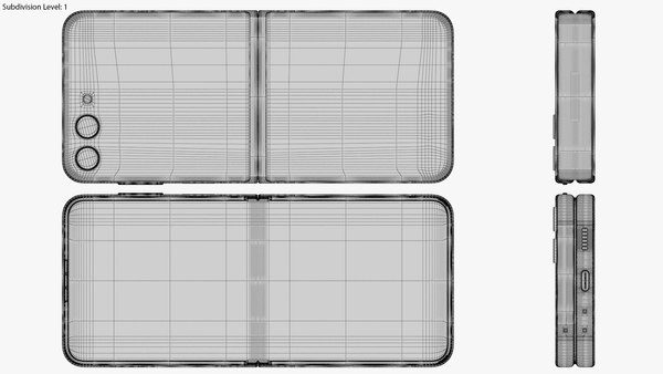 Samsung Galaxy Z Flip 5 グラファイト アニメーション3Dモデル - TurboSquid 2102483