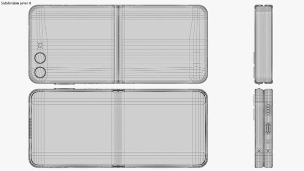 Samsung Galaxy Z Flip 5 グラファイト アニメーション3Dモデル - TurboSquid 2102483