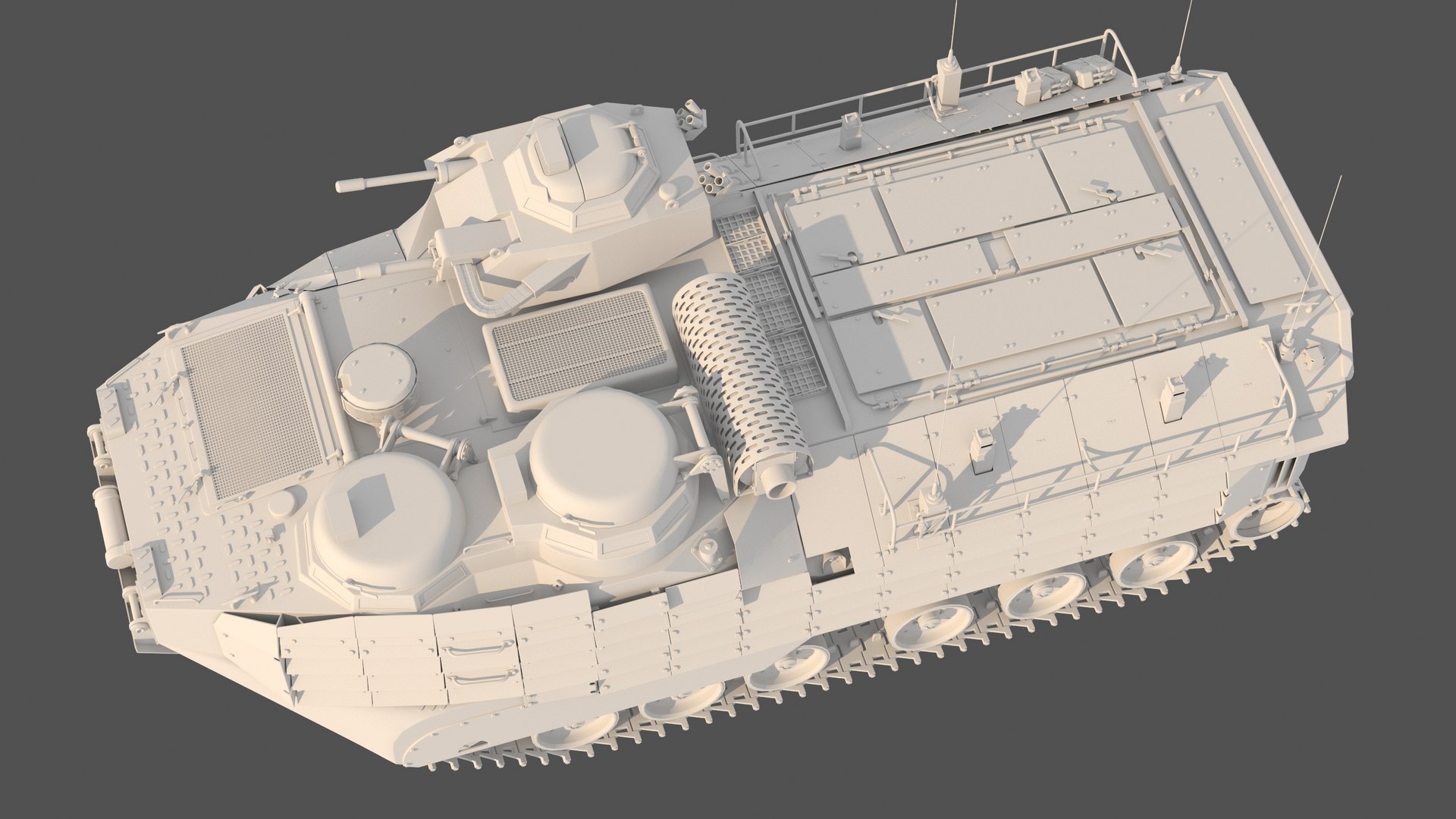 Amphibious Assault Vehicle AAVP-7A1 UVW Only Model - TurboSquid 2411482