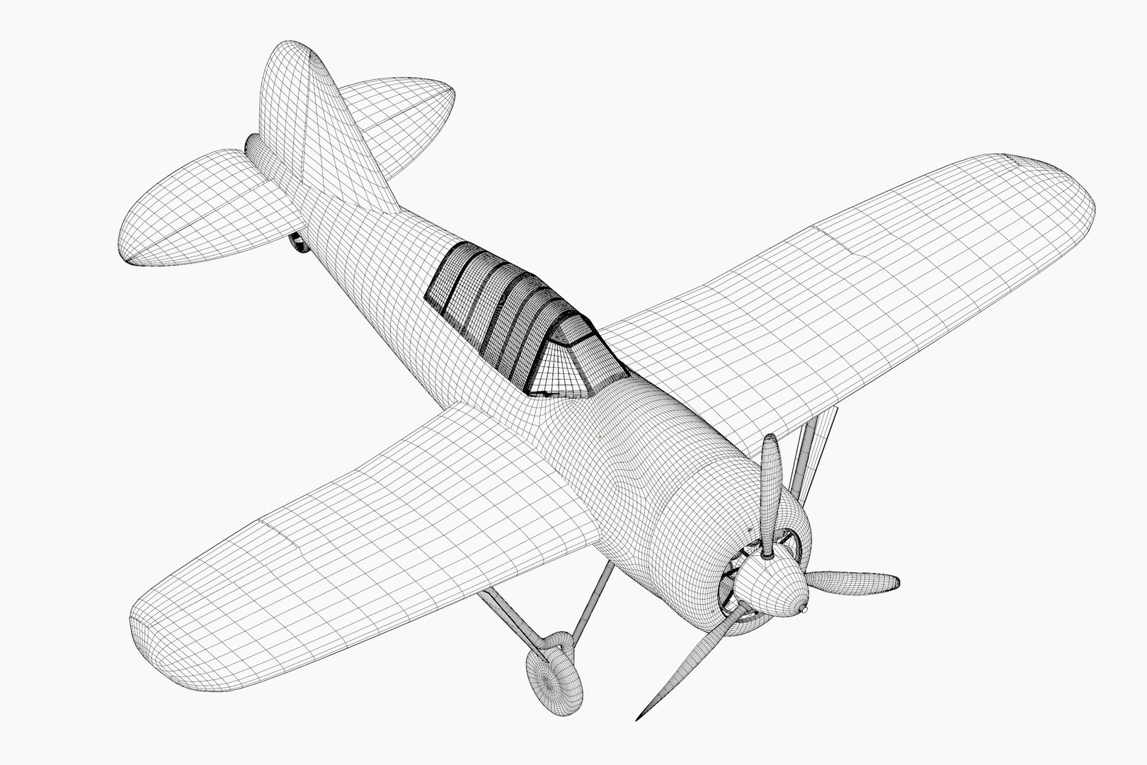 3D Very Simple Brewster F2A Buffalo Model - TurboSquid 1965866