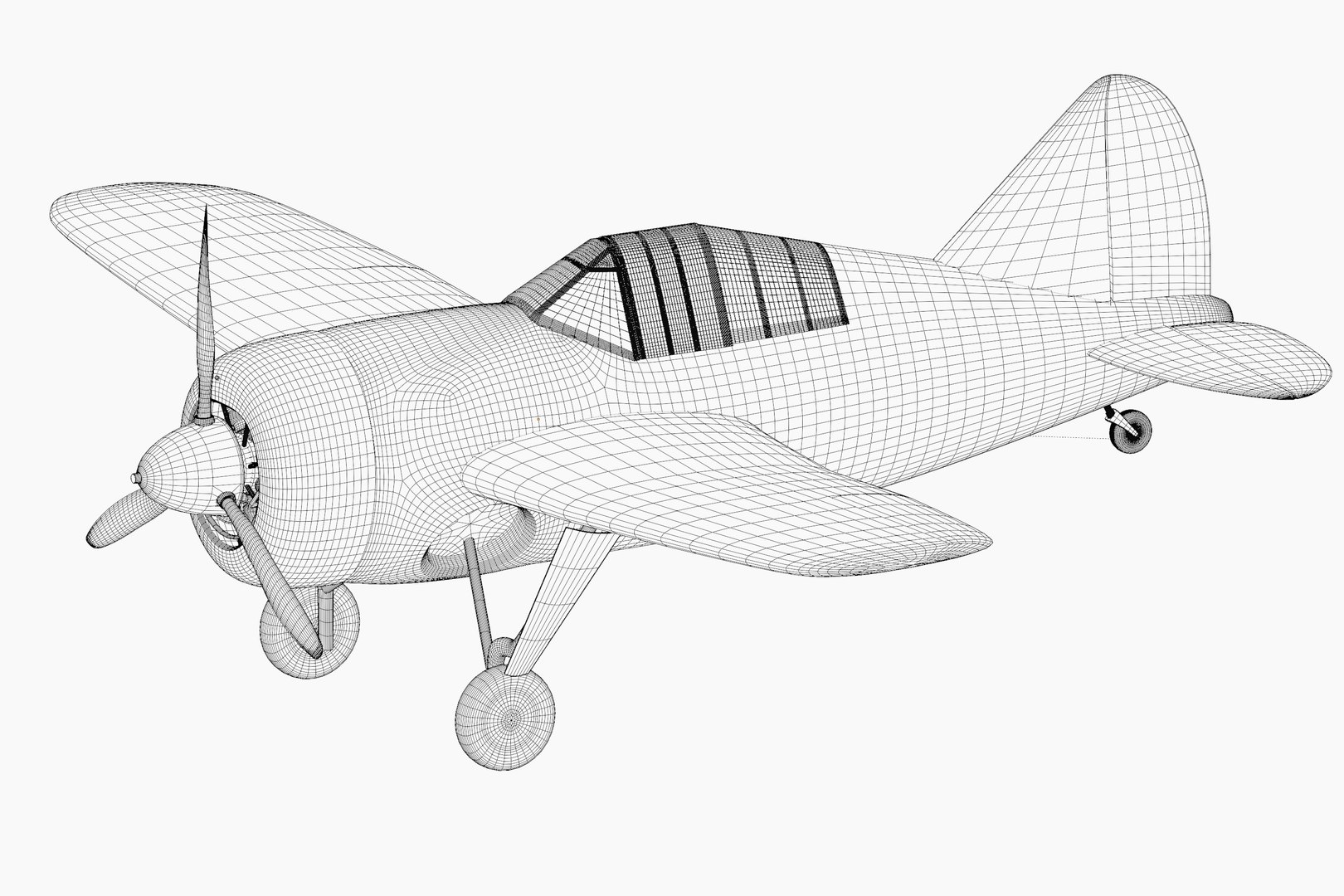 3D Very Simple Brewster F2A Buffalo Model - TurboSquid 1965866