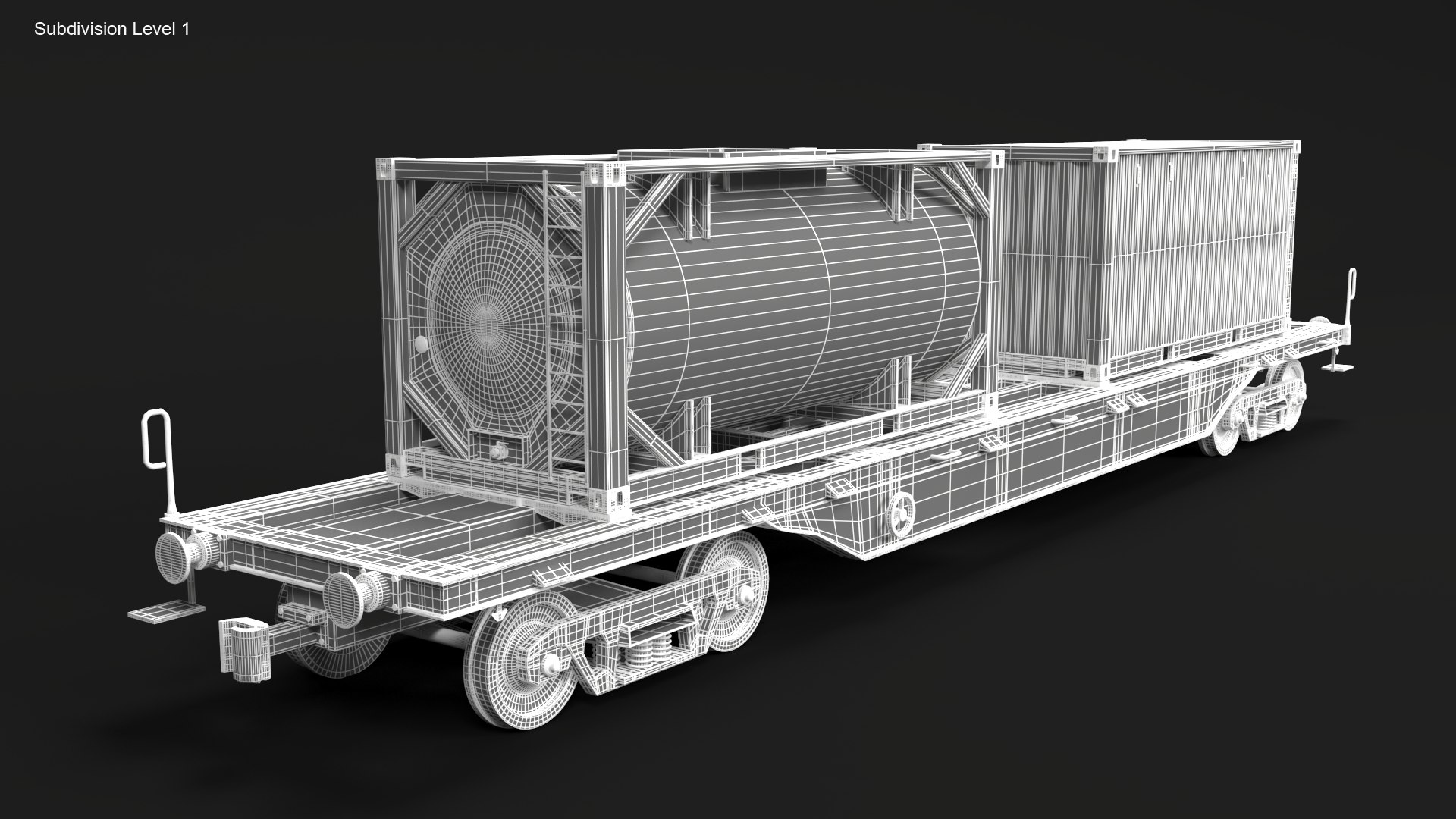 3D Railcar ISO Containers Carrier - TurboSquid 1762872
