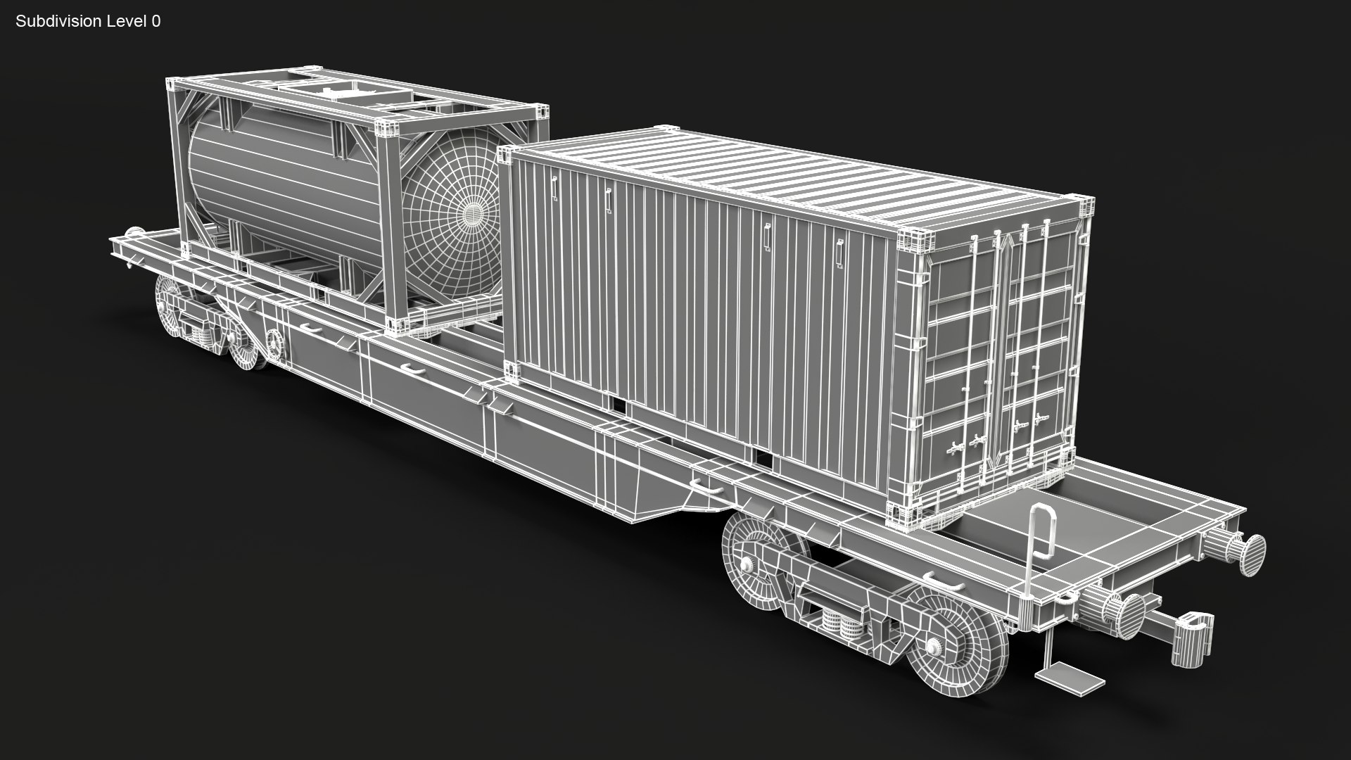3D Railcar ISO Containers Carrier - TurboSquid 1762872
