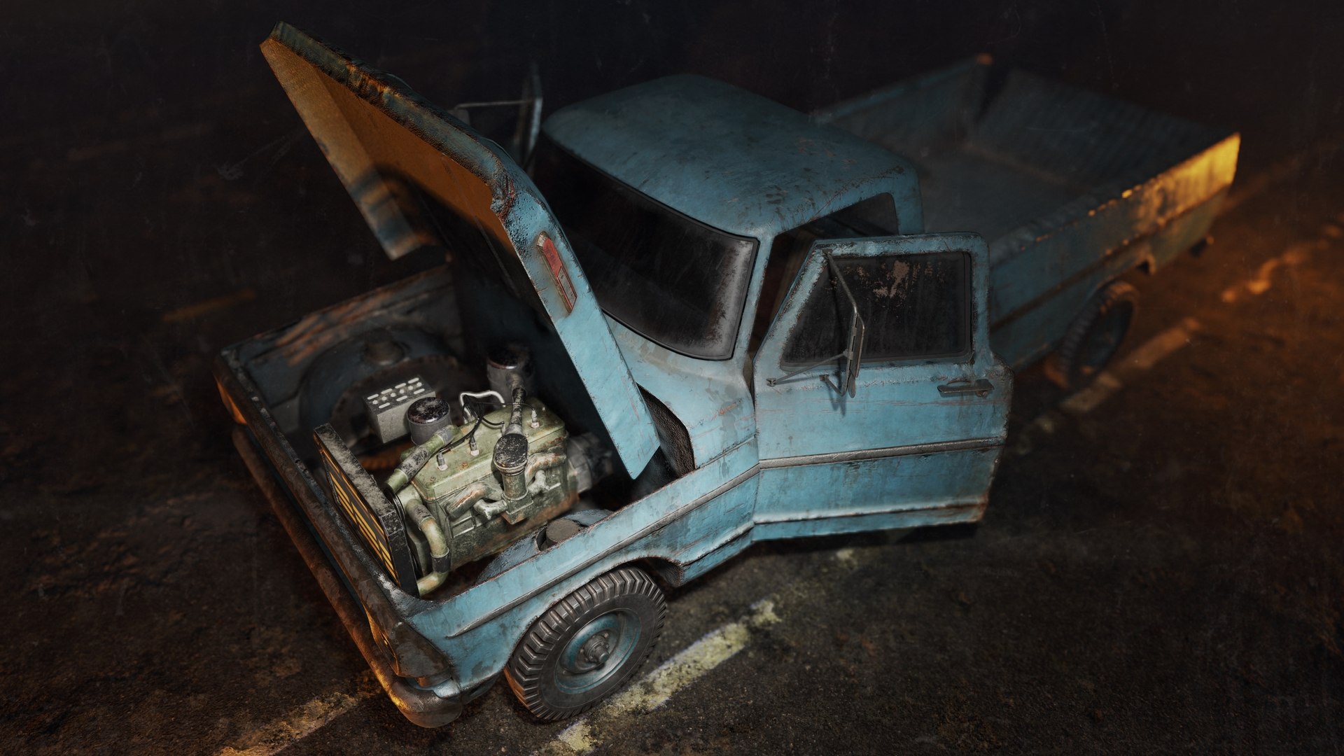 3D F-100 Engine Car Model - TurboSquid 1637803