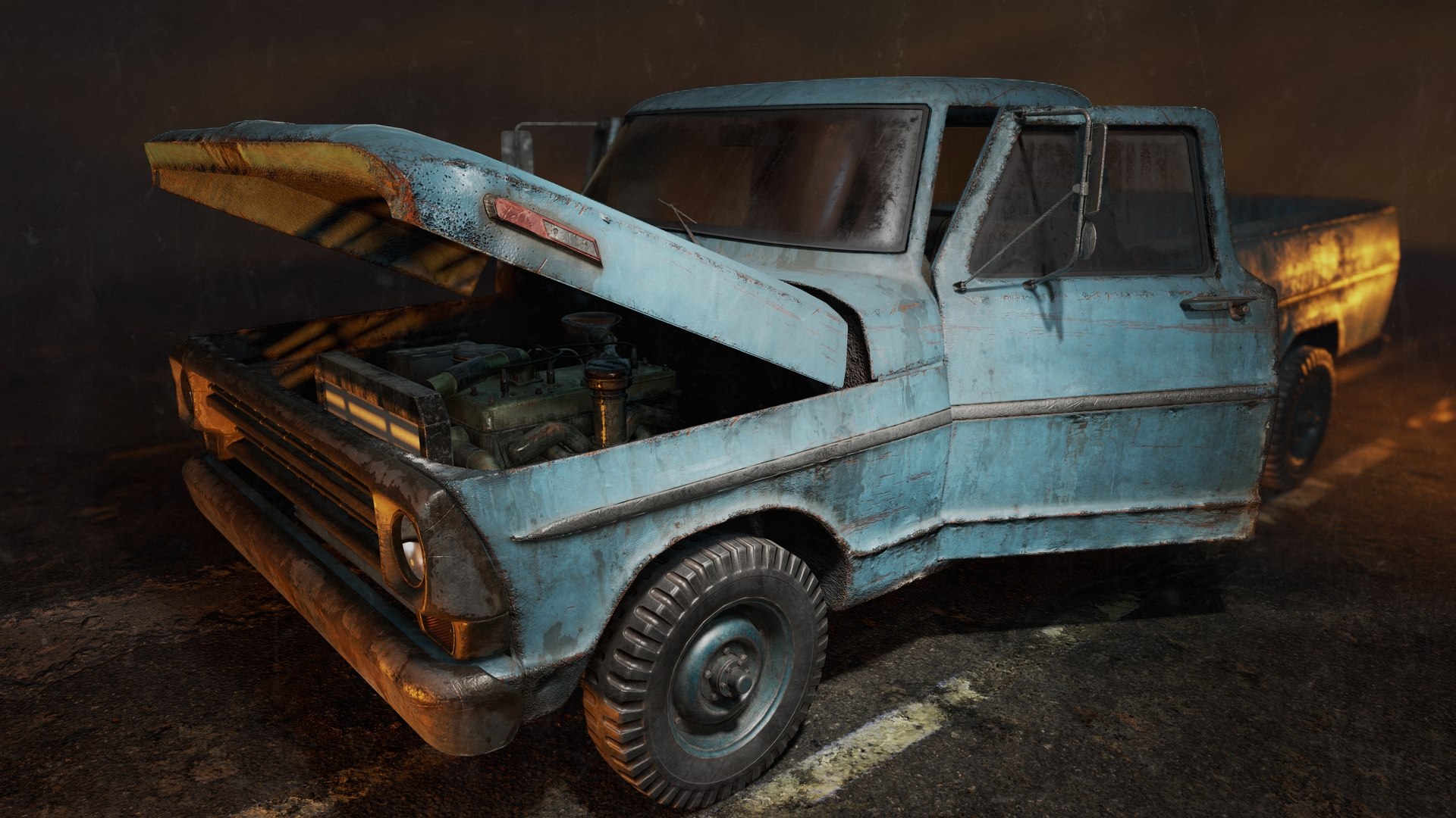 3D F-100 Engine Car Model - TurboSquid 1637803