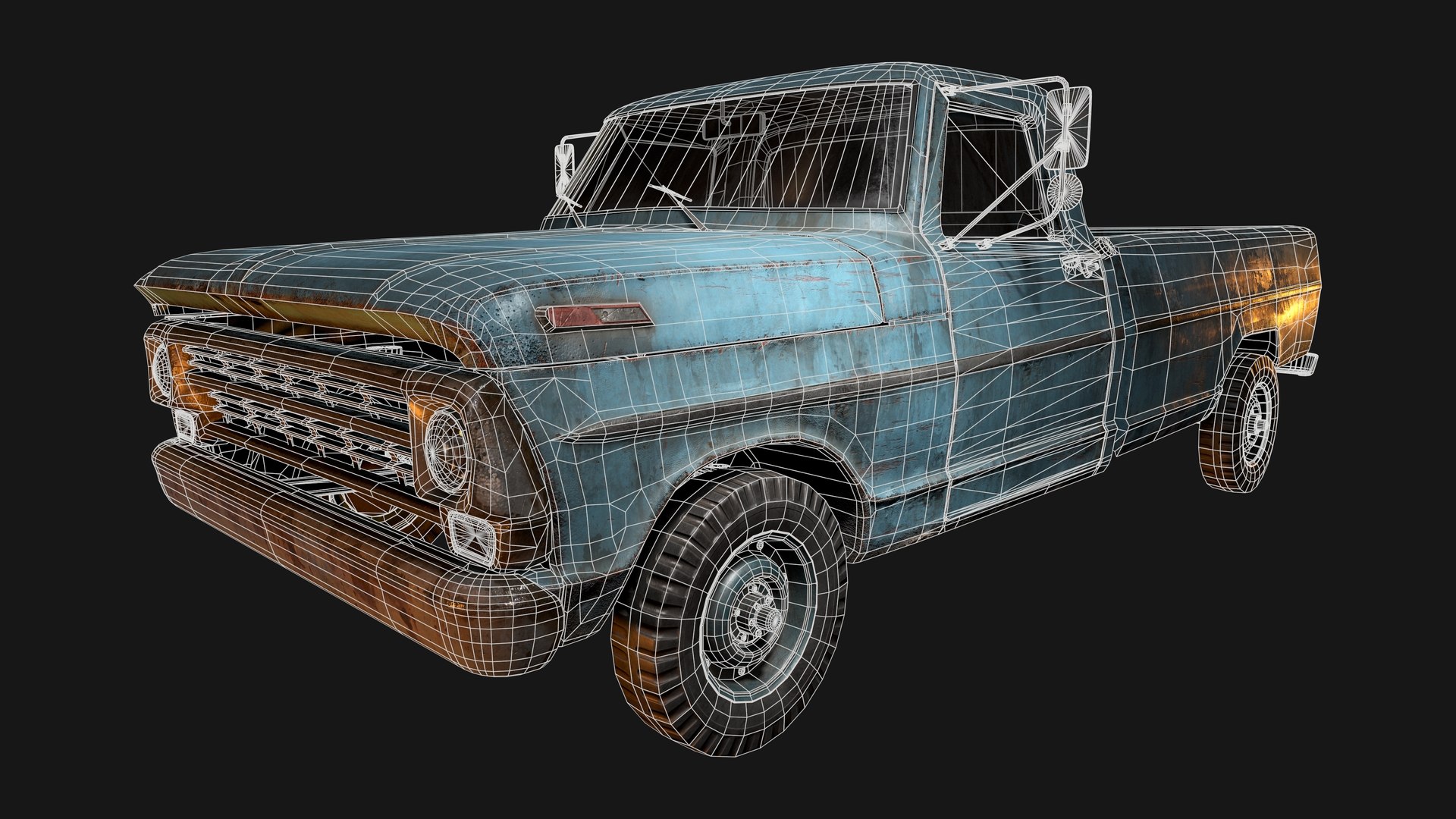 3D F-100 Engine Car Model - TurboSquid 1637803