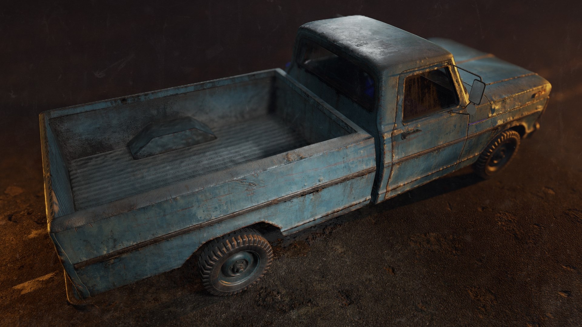 3D f-100 engine car model - TurboSquid 1637803