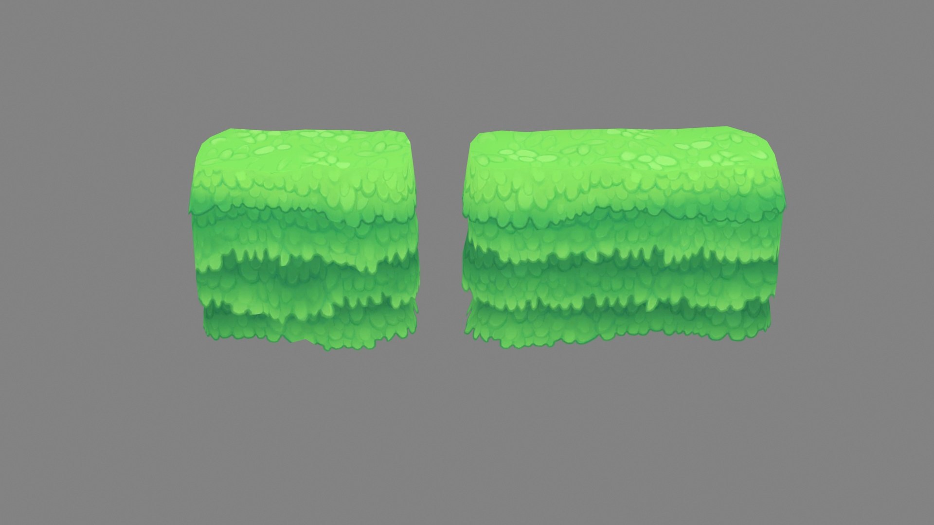 3D Cartoon Grass Bushes - Shrubs Model - TurboSquid 2258976