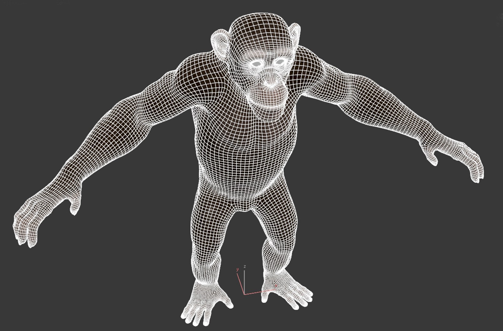 chimp - 3d max