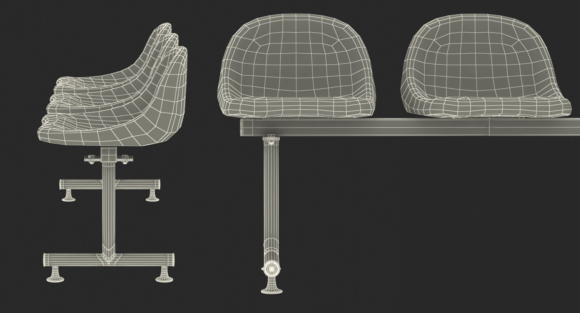 Plastic Stadium Seats Collection 3D Model - TurboSquid 2209203