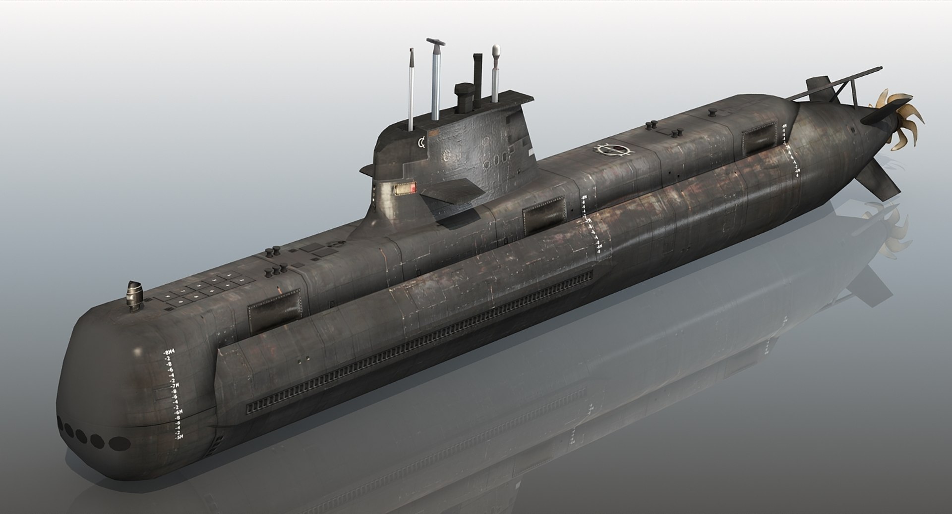 3D australian hmas collins ssg - TurboSquid 1177108