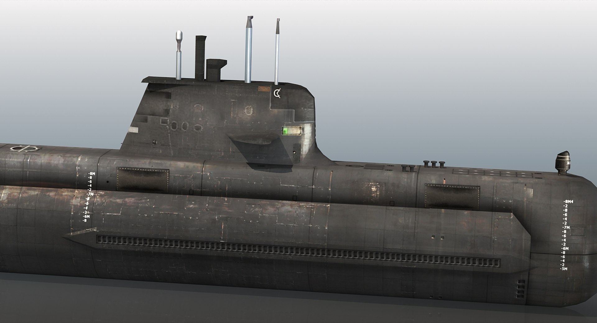 3D australian hmas collins ssg - TurboSquid 1177108