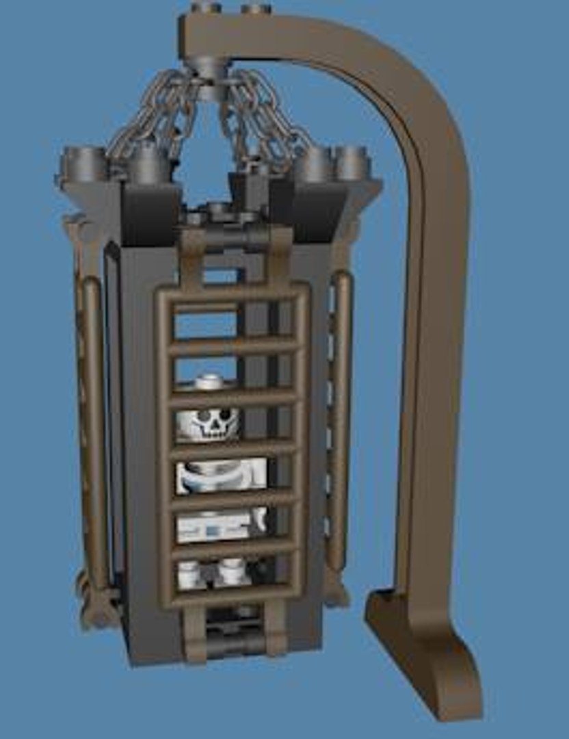 3d Model Lego Hanging Cage