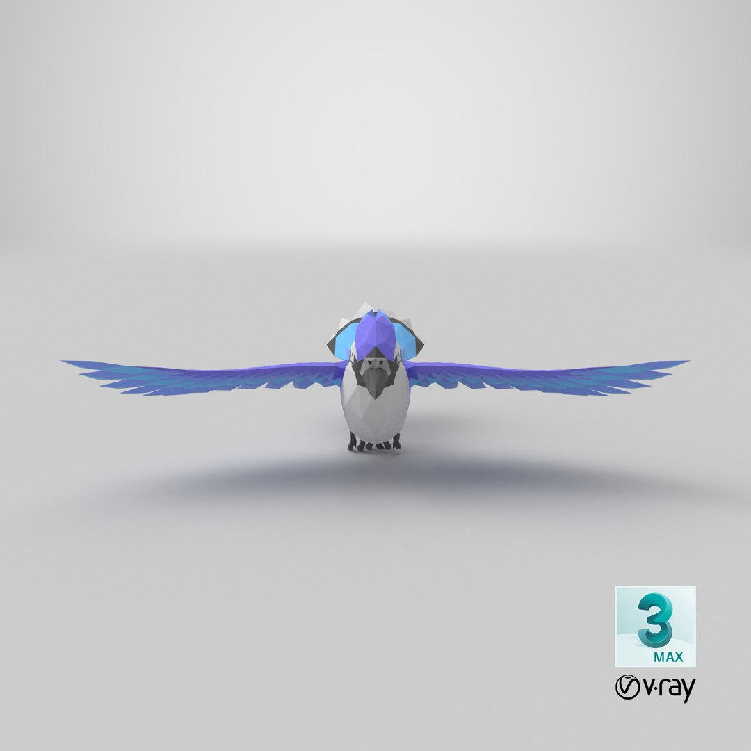 Bird----blue-bird-flying 3D Model - TurboSquid 1246277