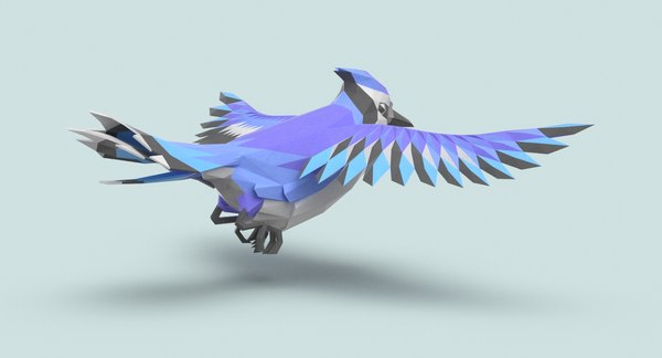 Bird----blue-bird-flying 3D model - TurboSquid 1246277