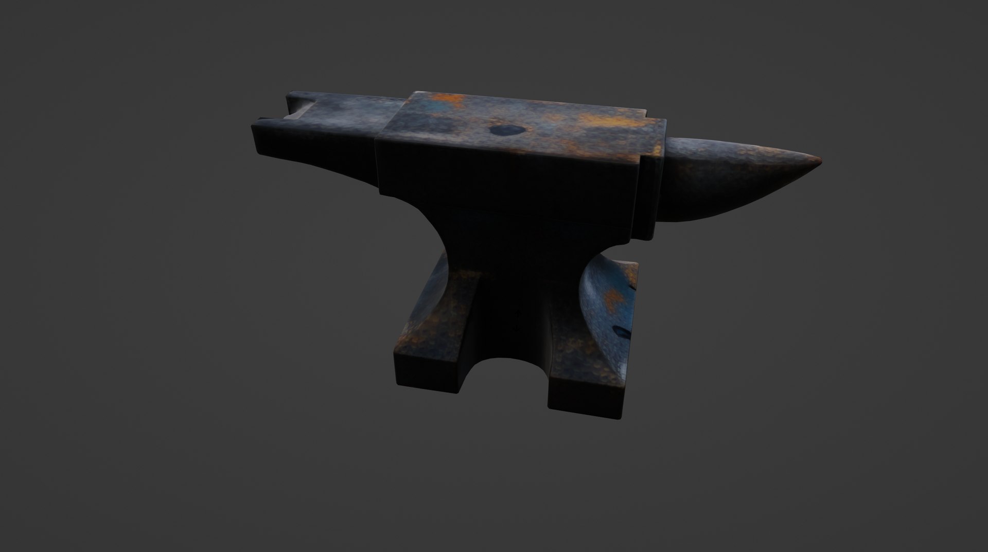 Worn Iron Anvil With Patina And Hammer Dents 3D Model - TurboSquid 2403800
