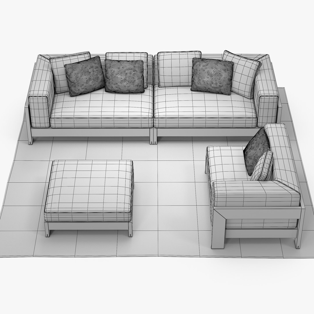 Minotti - Alison Iroko 3d Max