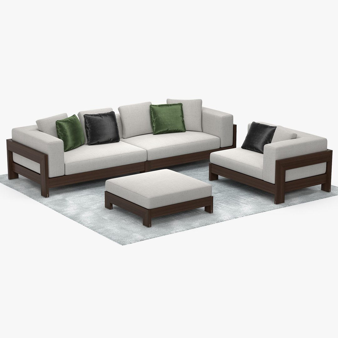 minotti - alison iroko 3d max