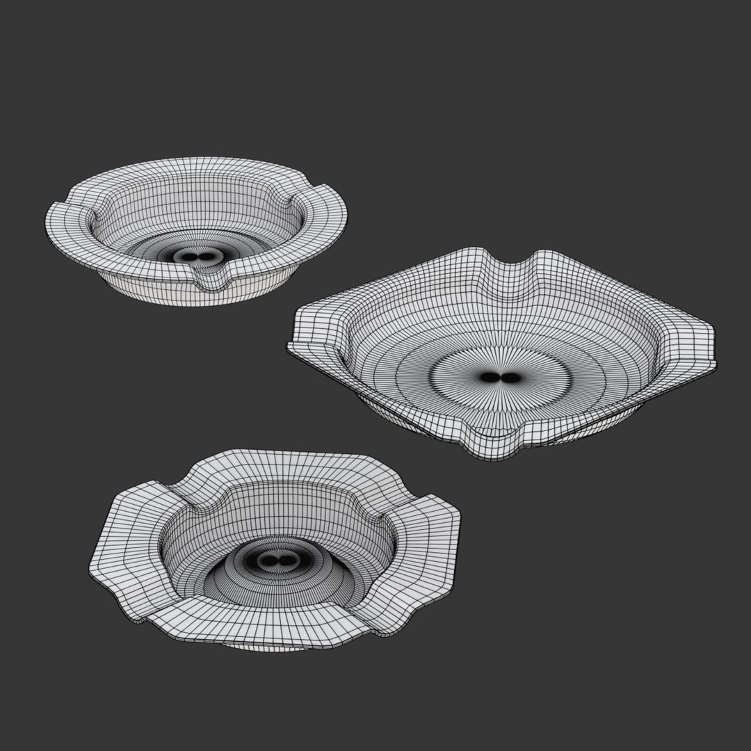 Ashtray Ash Metal 3D Model - TurboSquid 1245144