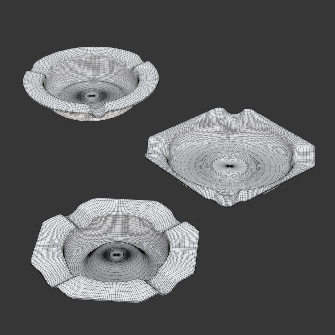 Ashtray Ash Metal 3D Model - TurboSquid 1245144