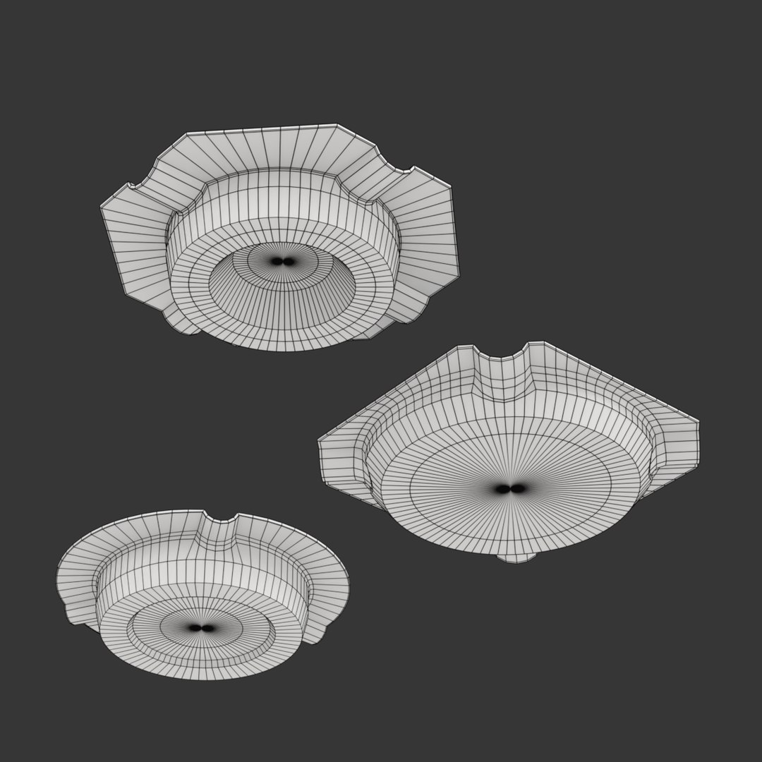 Ashtray Ash Metal 3D Model - TurboSquid 1245144