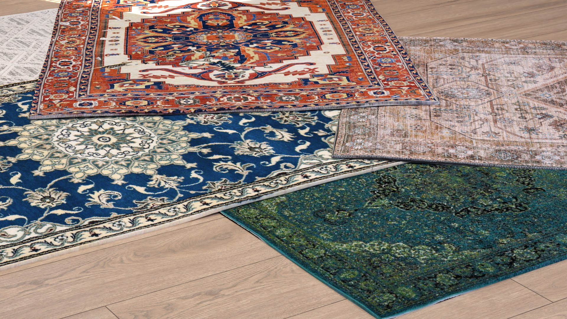 Antique Rug Collection 3D Model - TurboSquid 2062014
