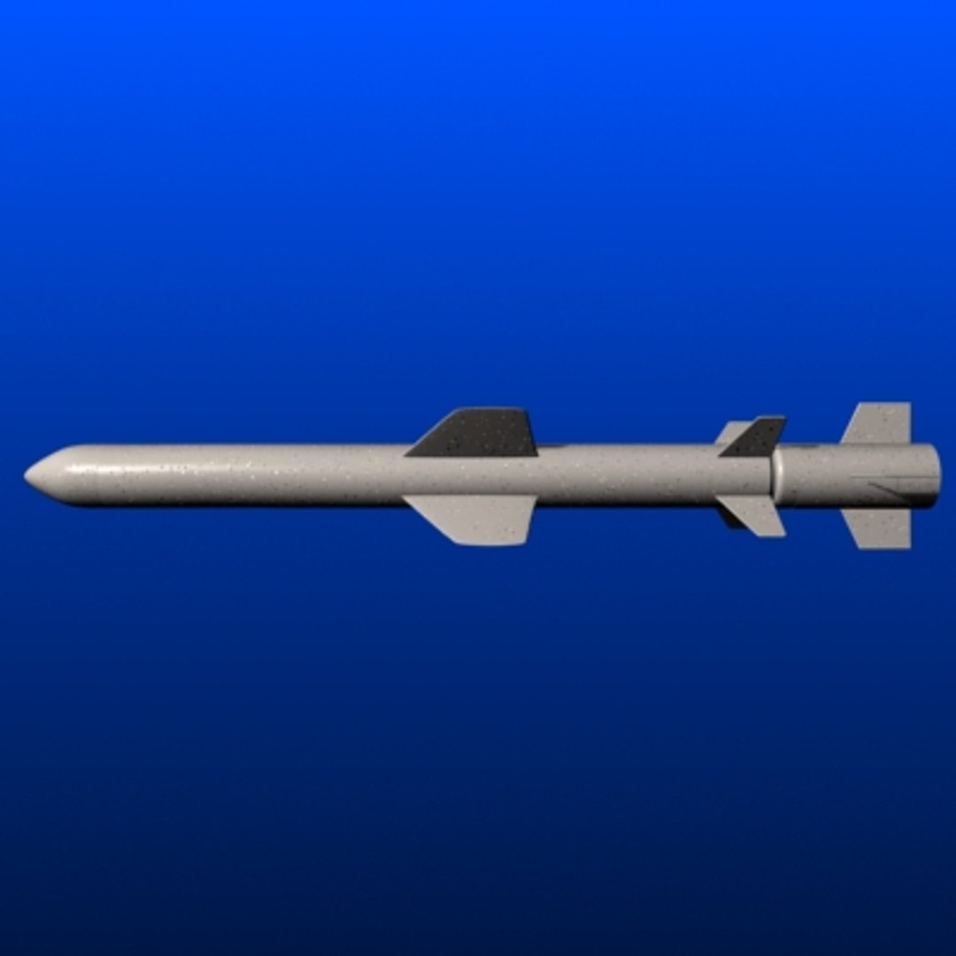 3d Agm-84d Harpoon Missile Model