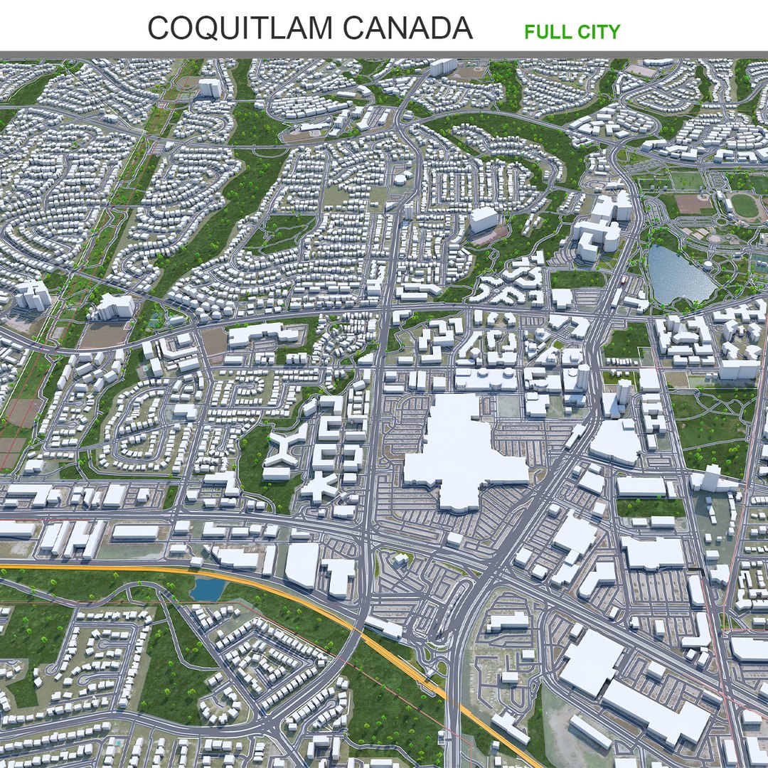 3D Coquitlam Canada - TurboSquid 2042050
