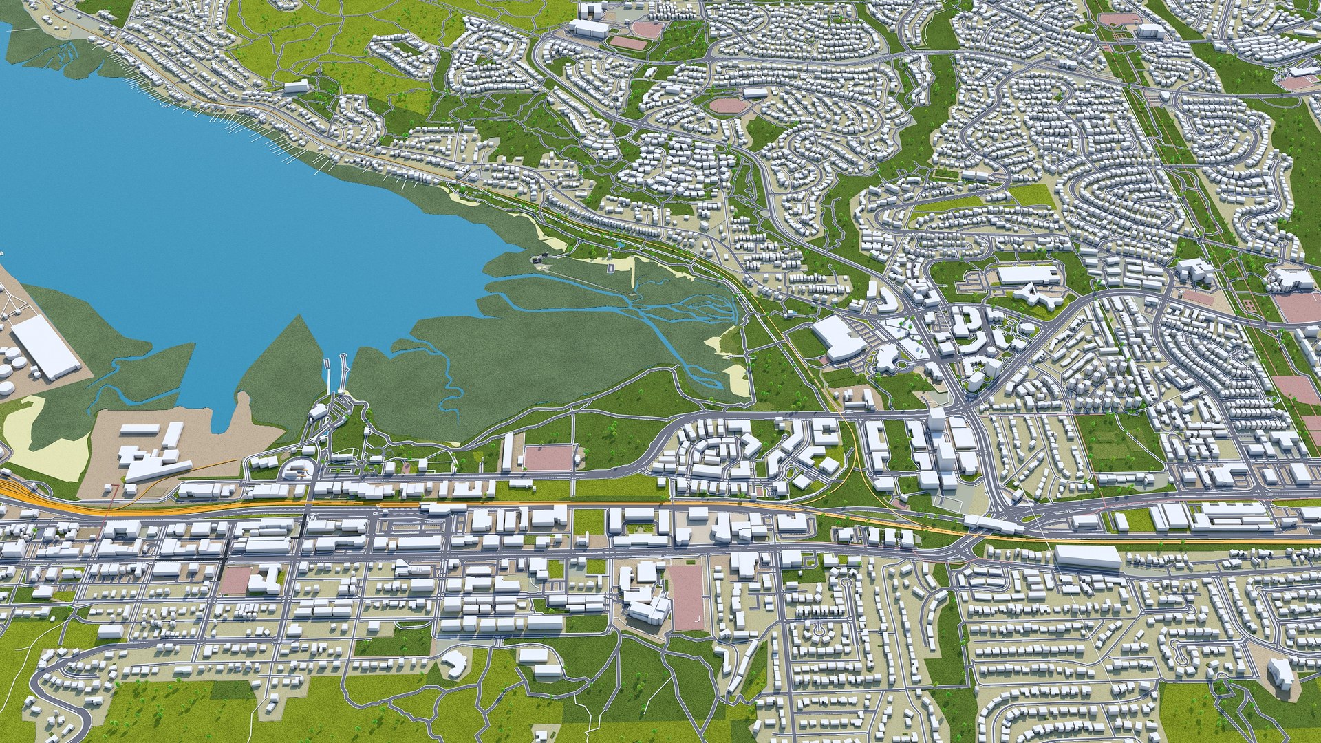 3D Coquitlam Canada - TurboSquid 2042050