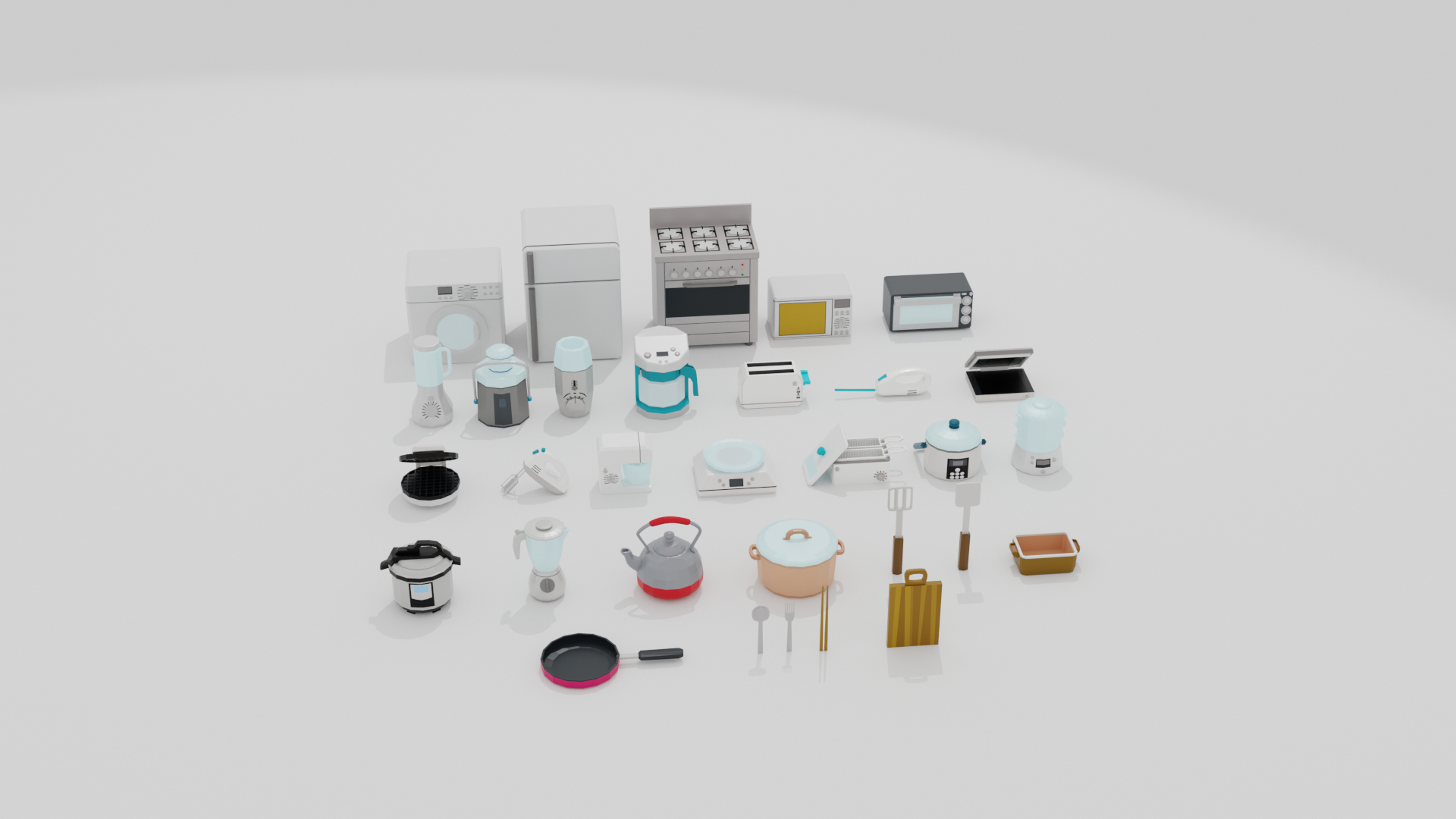 3D Model Kitchen Appliances - TurboSquid 1979816