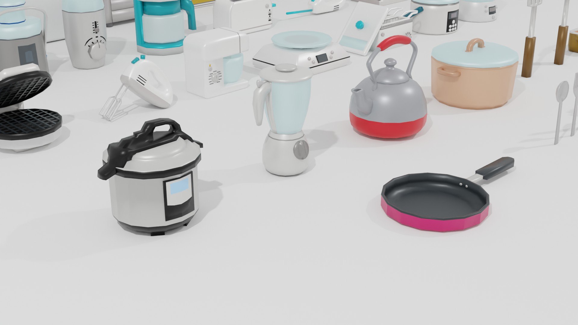 3D Model Kitchen Appliances - TurboSquid 1979816