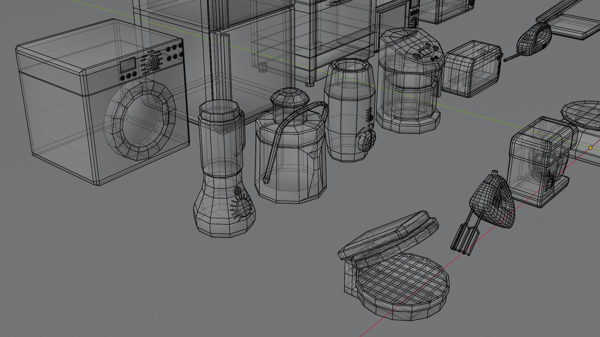 3D Model Kitchen Appliances - TurboSquid 1979816