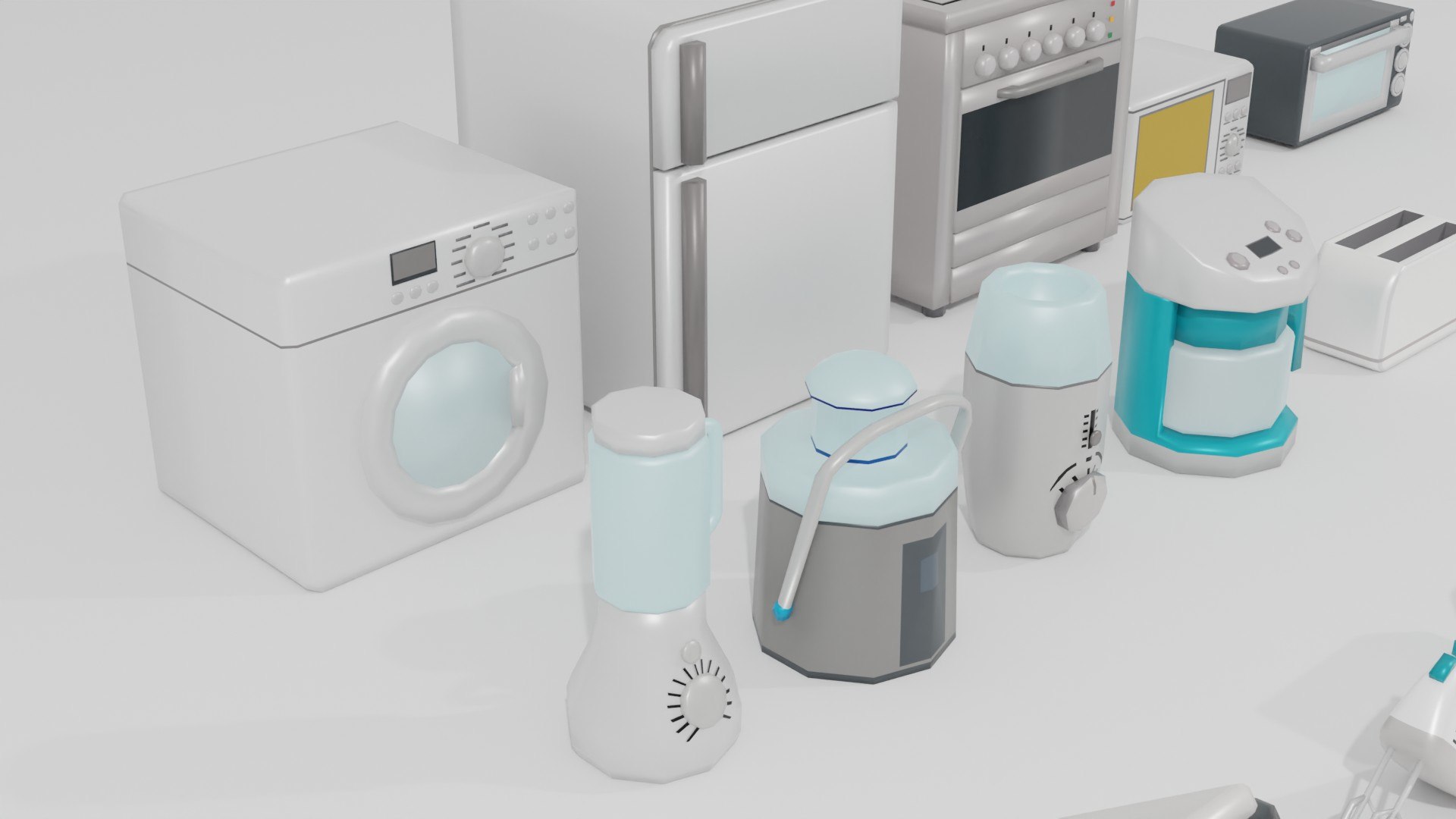 3D Model Kitchen Appliances - TurboSquid 1979816